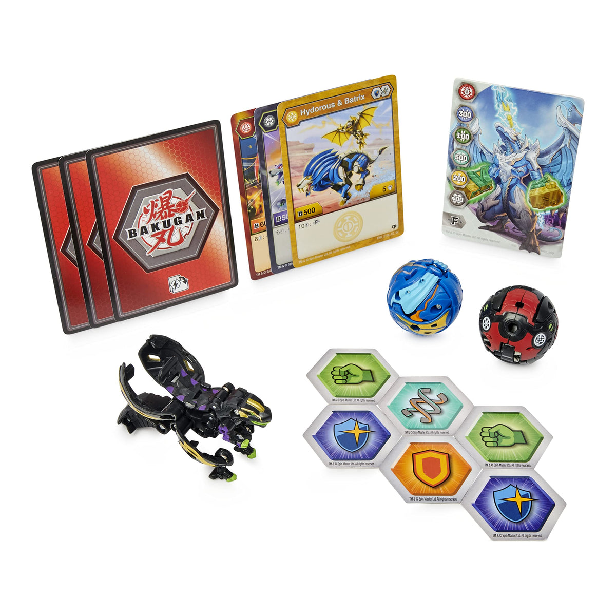 Bakugan Starter Pack 3-Pack, Fused Trox x Nobilious Ultra, Armored All ...