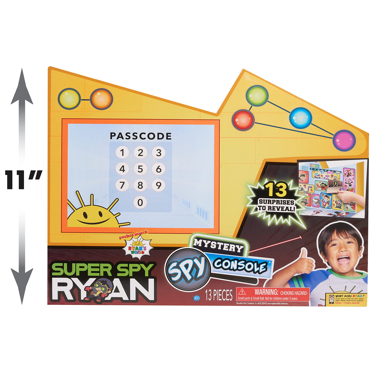 Ryan's World Super Spy Ryan Golden Console, 13 surprises inside, Amazo ...